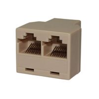 ADAPTADOR 2 RJ45 FÊMEA X 1 RJ45 FÊMEA - Beta Componentes Eletrônicos