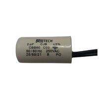 CAPACITOR POLIPROPILENO 2MF/250VAC - Beta Componentes Eletrônicos