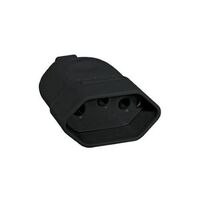 PLUG AC FEMEA TRIPOLAR ABNT 180G 20A - Beta Componentes Eletrônicos