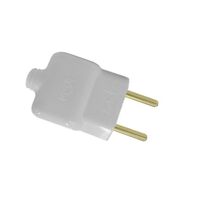 PLUG AC MACHO BIPOLAR ABNT 180G 10A - Beta Componentes Eletrônicos