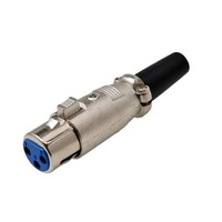 PLUG CANON FEMEA P/CABO 3 PINOS - Beta Componentes Eletrônicos