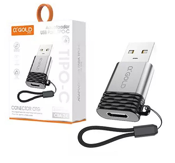 ADAPTADOR USB X TIPO-C P/DADOS OGOLD CBA-24 - Beta Componentes Eletrônicos
