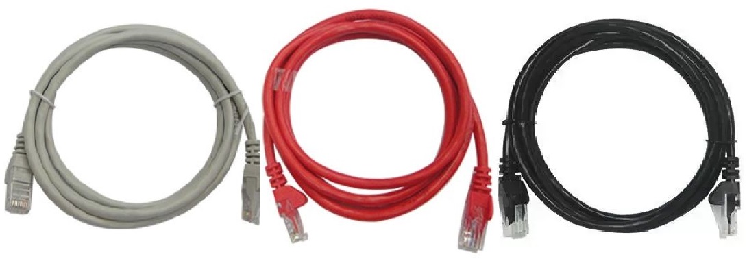 CABO PATCH CORD CAT5 C/1,5M BRANCO/VERMELHO/PRETO - Beta Componentes ...