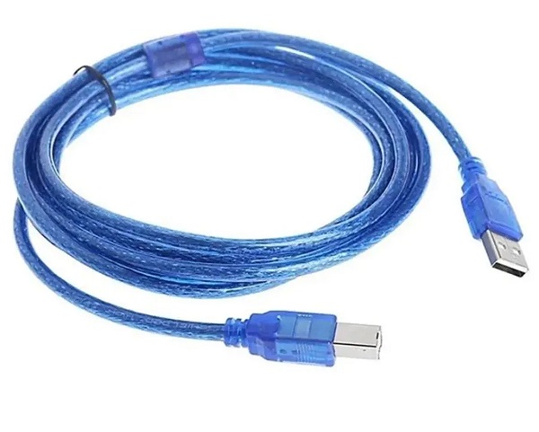 CABO USB A-B MACHO X MACHO AZUL BLINDADO C/5 METROS - Beta Componentes ...