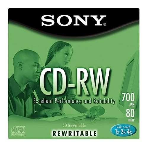 CD RW REGRAVAVEL 700MB NA CAIXA - Beta Componentes Eletrônicos