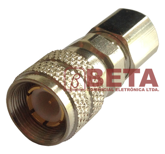CONECTOR IEC MACHO RETO RG 59 B/U - Beta Componentes Eletrônicos
