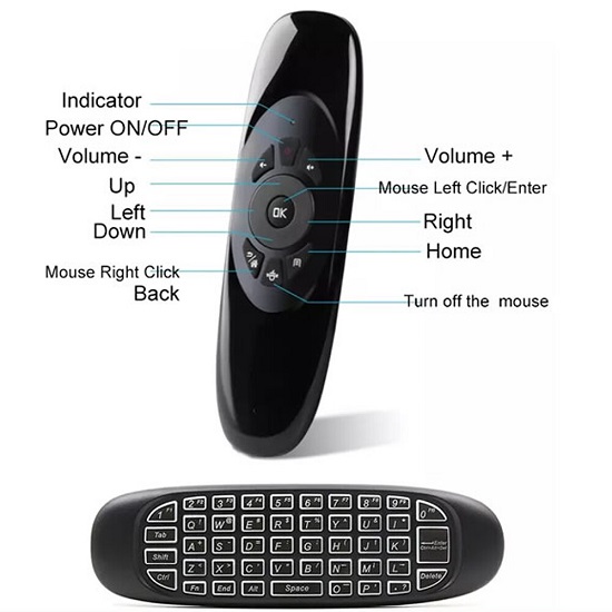 CONTROLE REMOTO MINI TECLADO + MOUSE KAPBOM KA-1119 - Beta Componentes ...