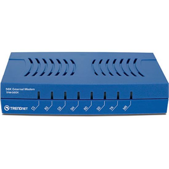 FAX MODEM EXTERNO 56K SERIAL TRENDNET - Beta Componentes Eletrônicos