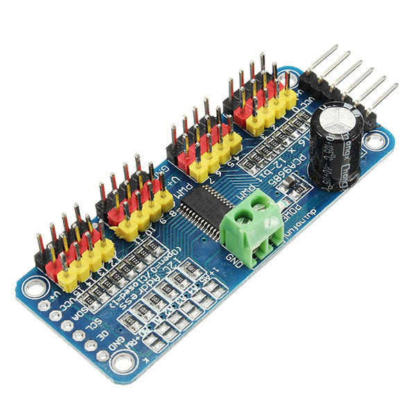 SHIELD MODULO DRIVER SERVO PWM 16 CANAIS - PCA9685 - Beta Componentes ...
