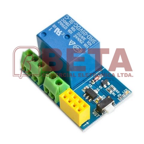 SHIELD MODULO RELE C/ESP.01 8266 - Beta Componentes Eletrônicos