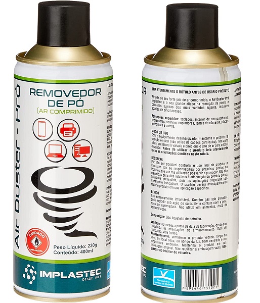 SPRAY AIR DUSTER PRO - 400ML - Beta Componentes Eletrônicos