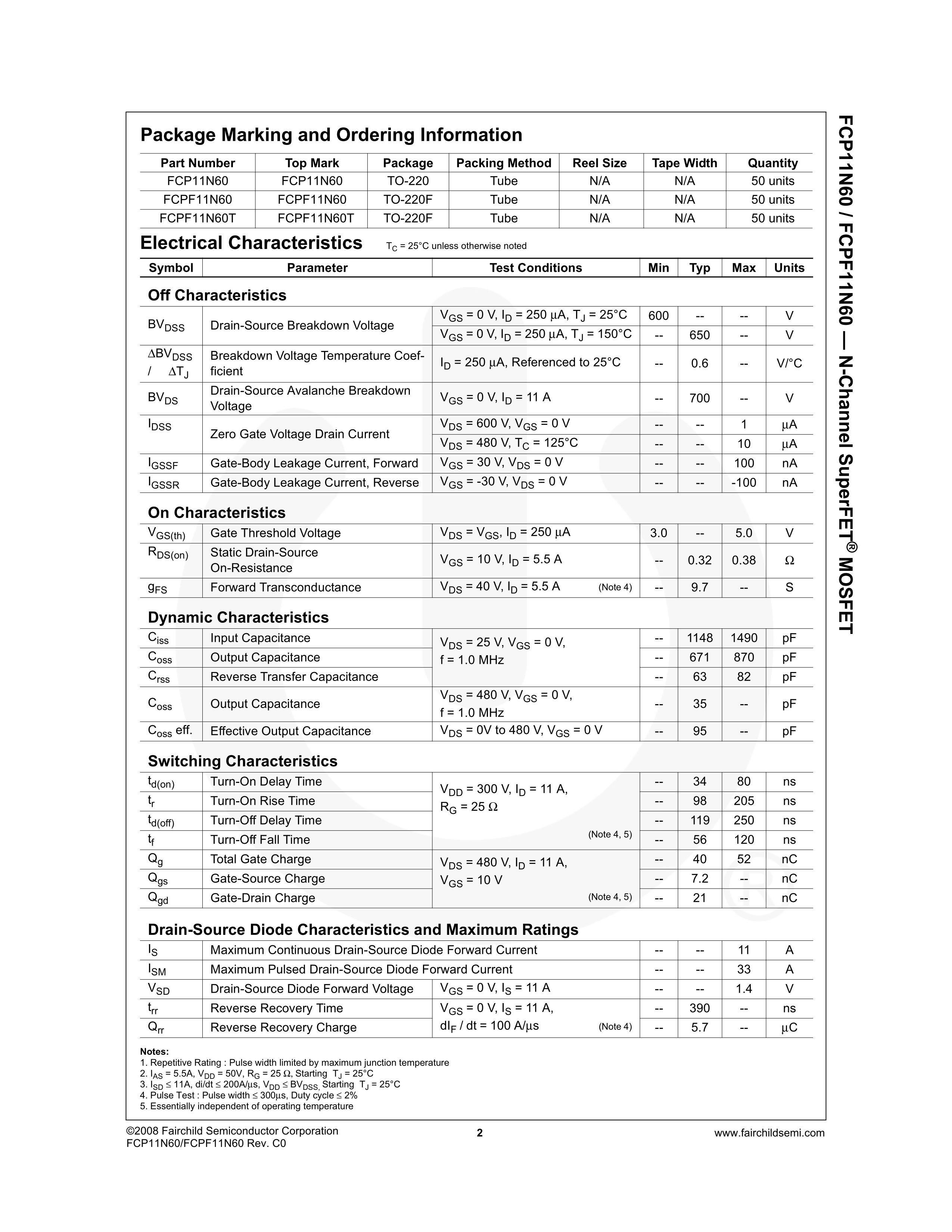 TRANSISTOR 11N60 TO-247 - ISOLADO - Beta Componentes Eletrônicos