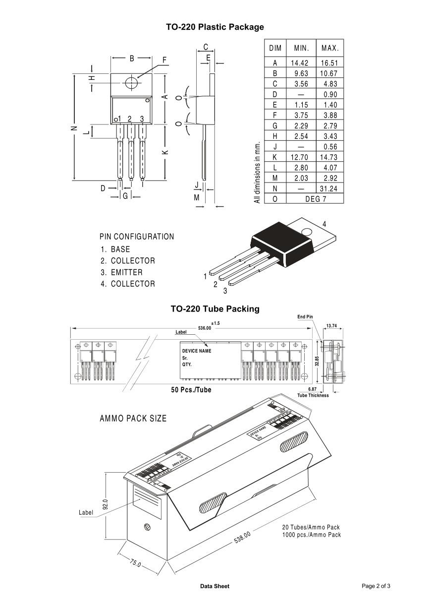 TRANSISTOR 2SB 1370 - Beta Componentes Eletrônicos