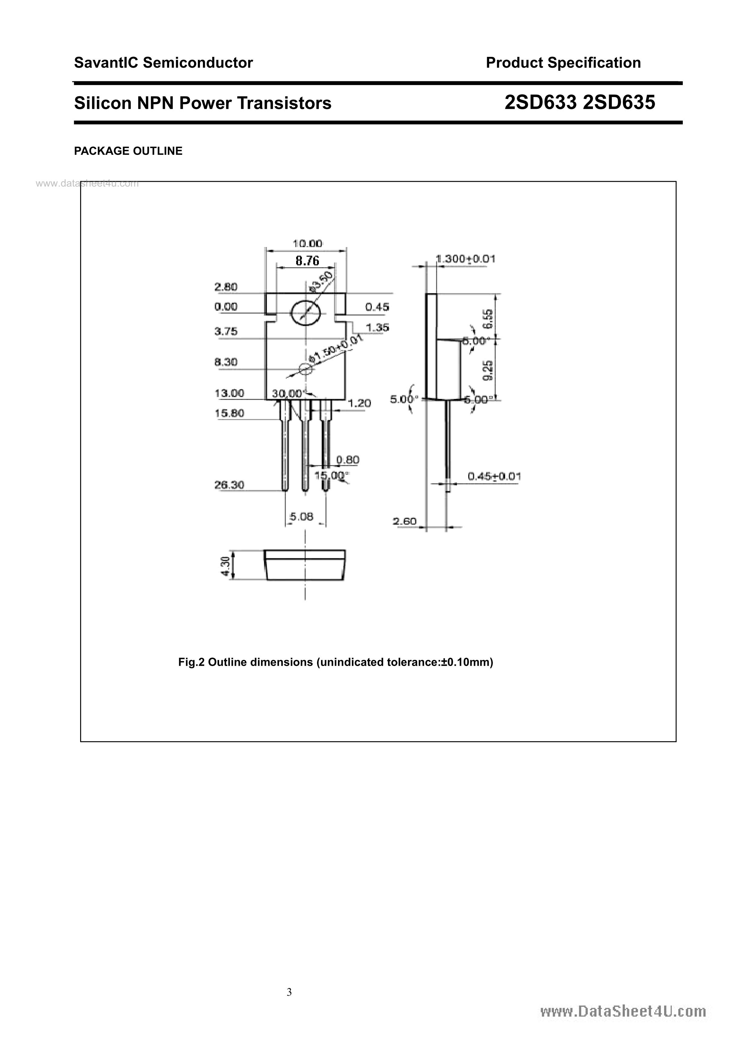 TRANSISTOR 2SD 633 - Beta Componentes Eletrônicos