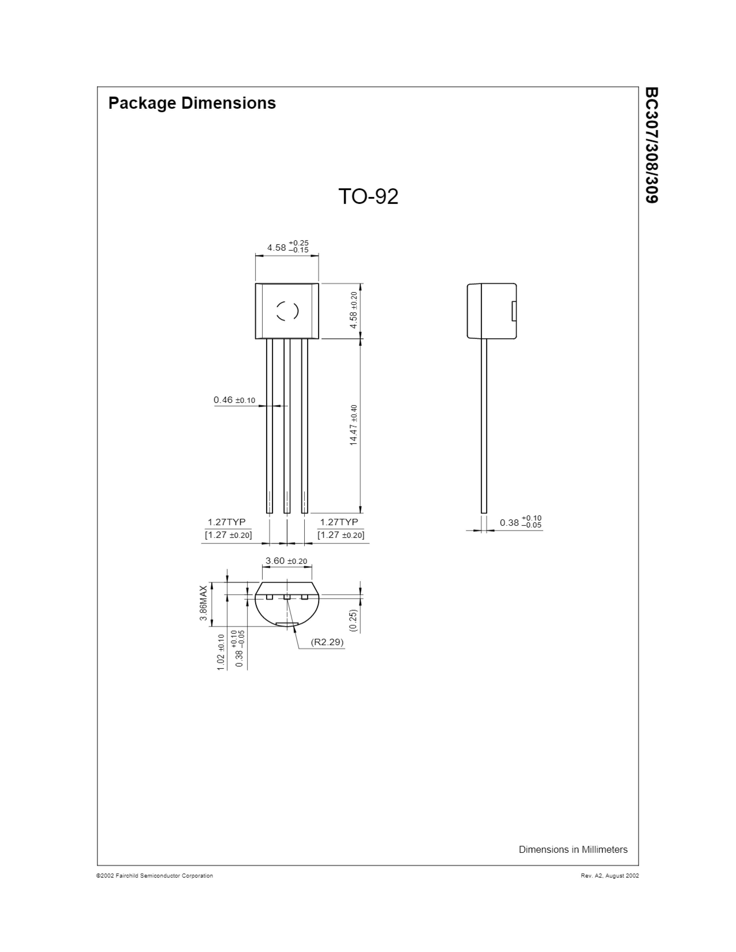 TRANSISTOR BC 309 - Beta Componentes Eletrônicos