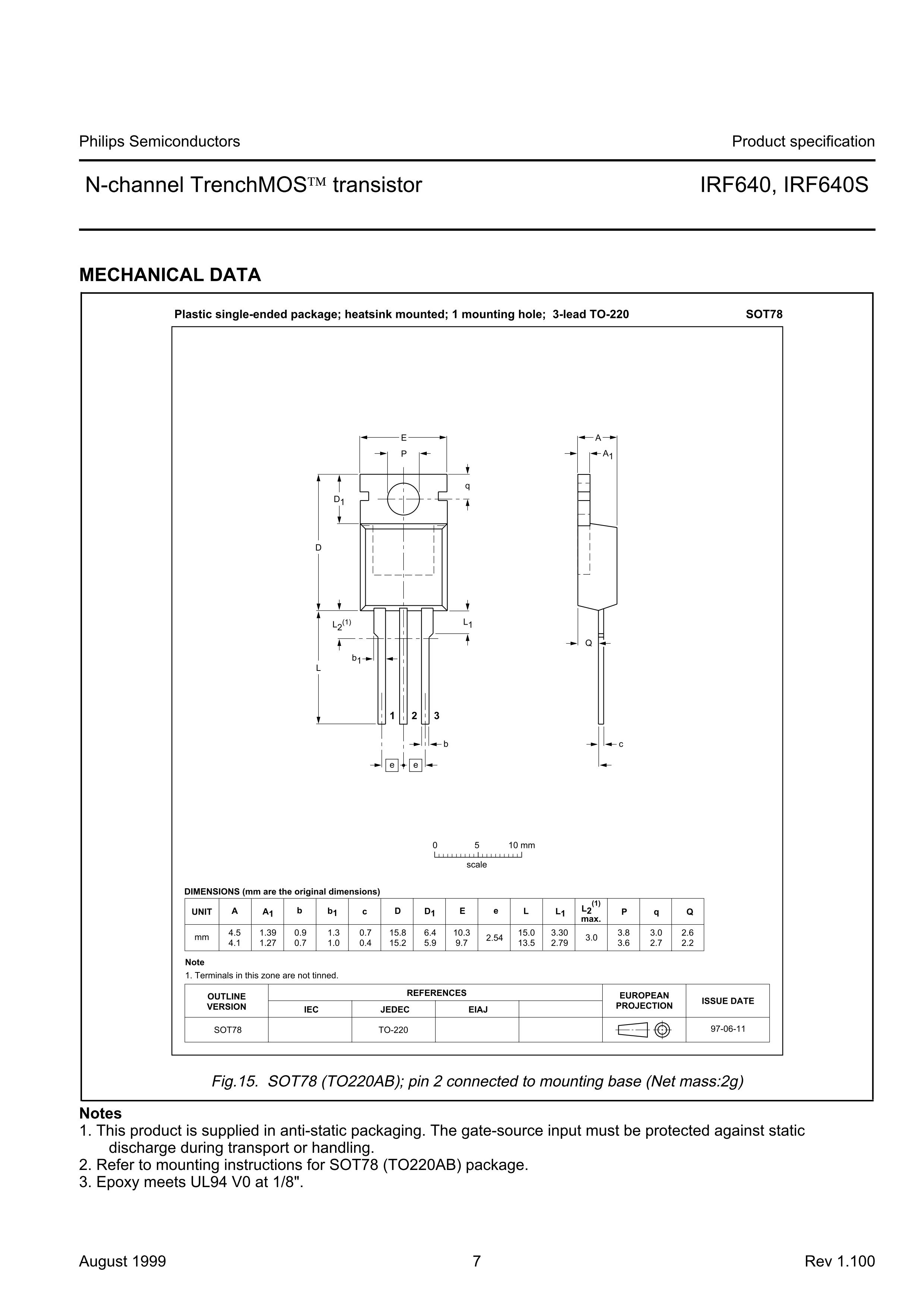 TRANSISTOR IRF 640 SMD - Beta Componentes Eletrônicos